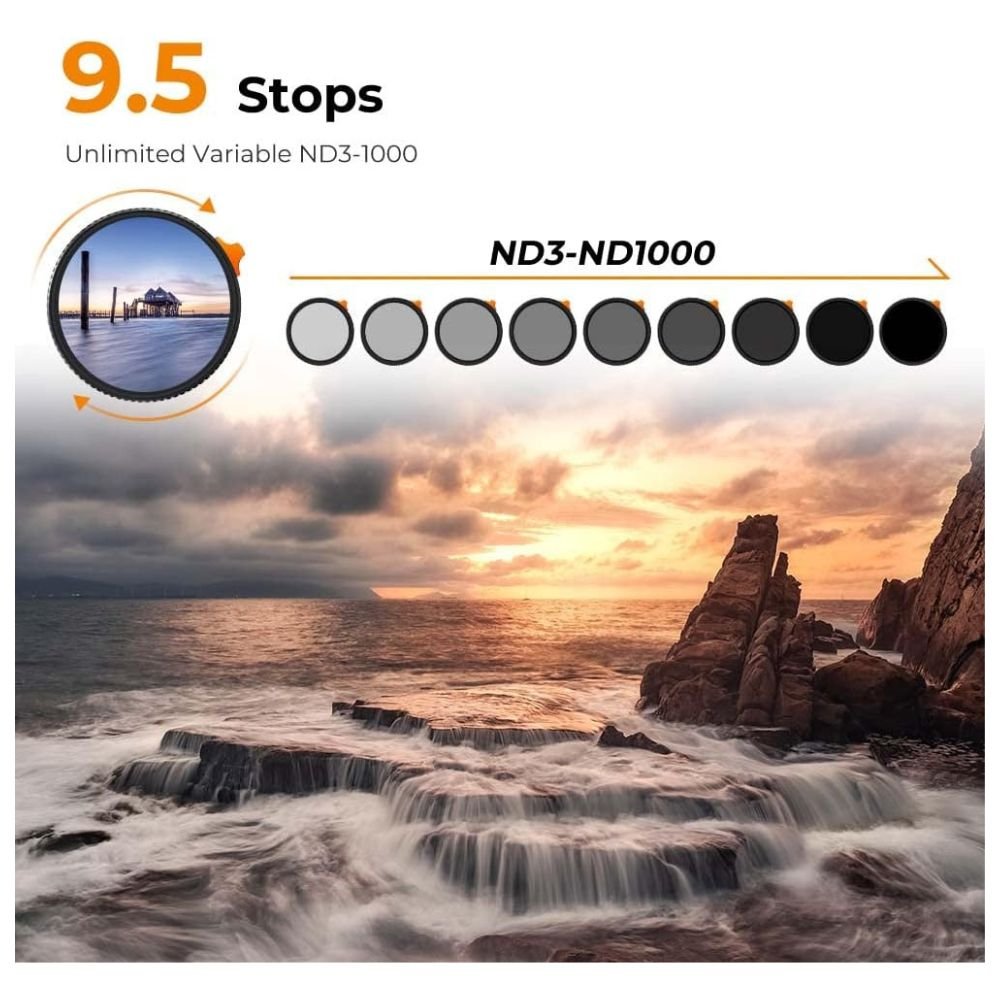 Nd Filter K&F Concept 77mm ND1000 Filter - 10-Stop Neutral Density With ...